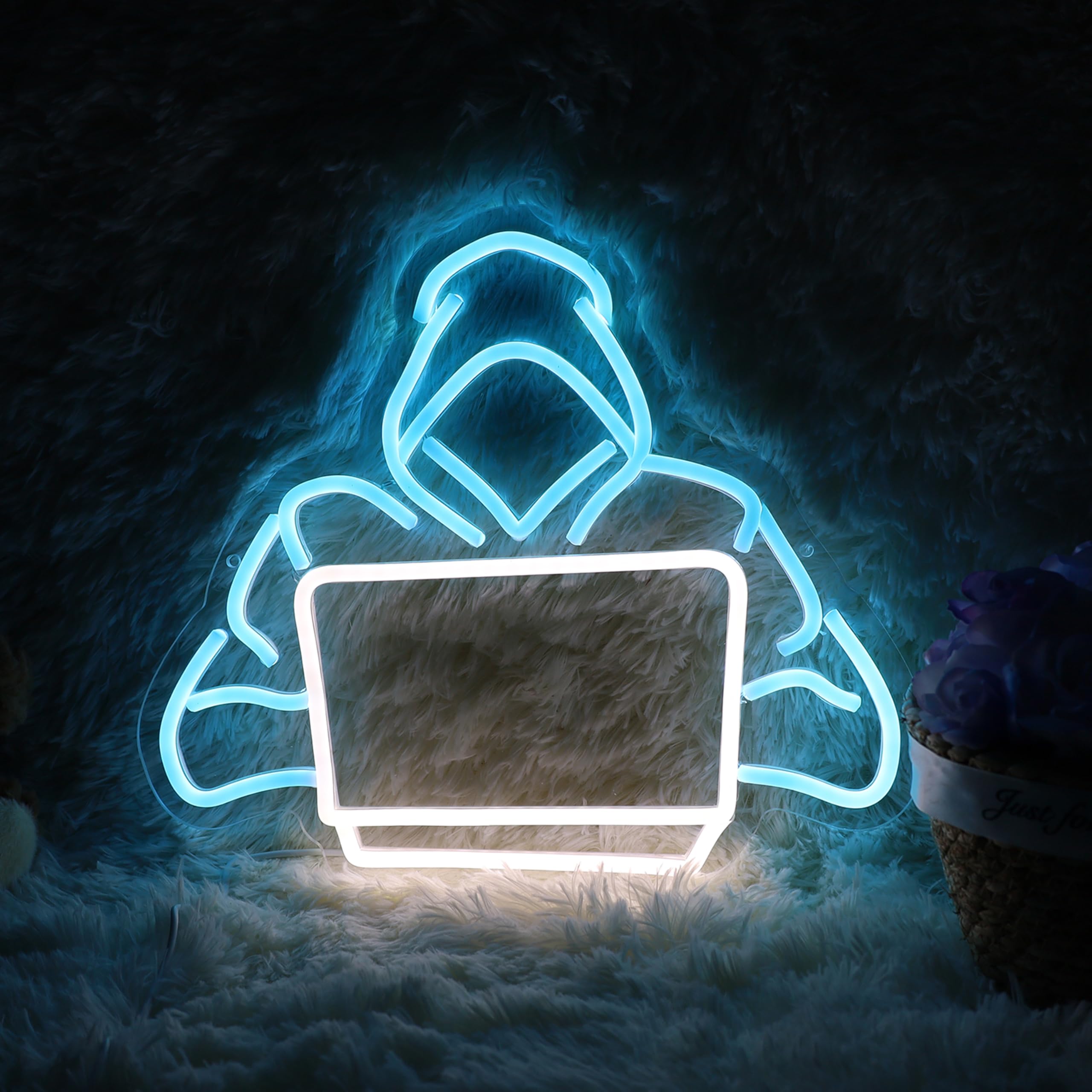 Hacker Light Sign Computer Neon Sign Laptop Neon Light Dimmable Gamer ...