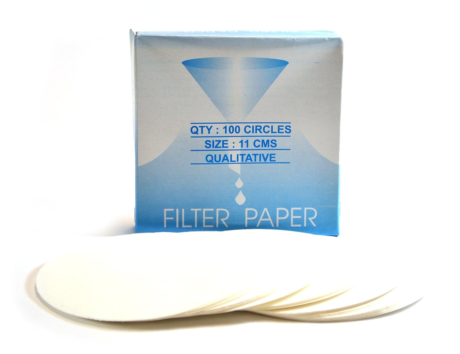 Eisco Labs Premium Qualitative Filter Paper, 11cm Dia, Medium Speed (85 ...