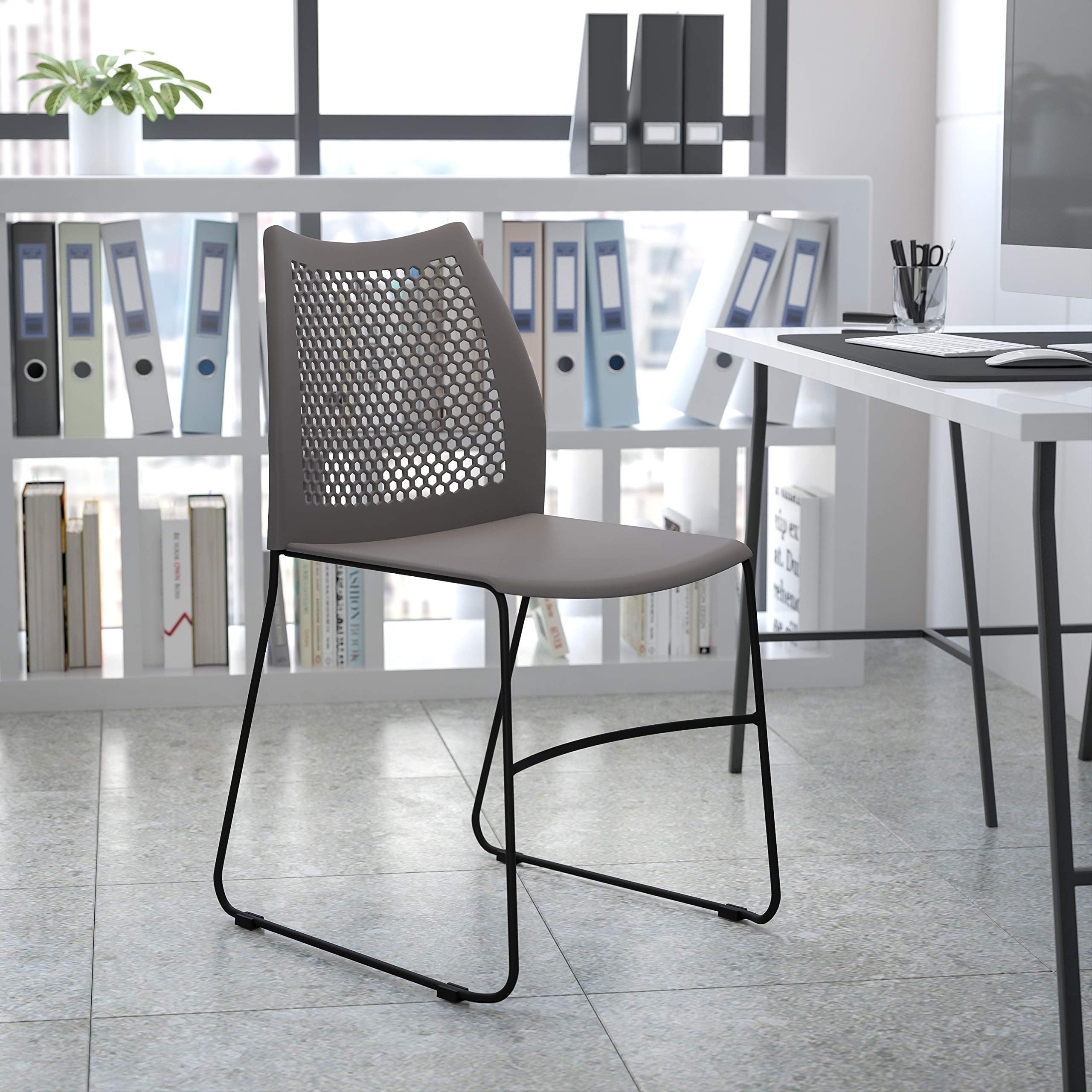 Amazon.com: Realspace® Sled-Base Stacking Chair : Office Products