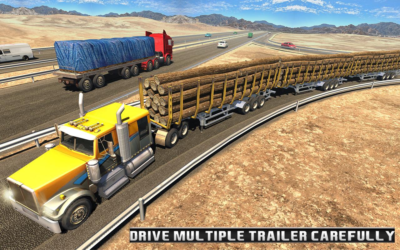 Long Trailer Heavy Truck Simulator Wood Cargo Games - App on Amazon ...