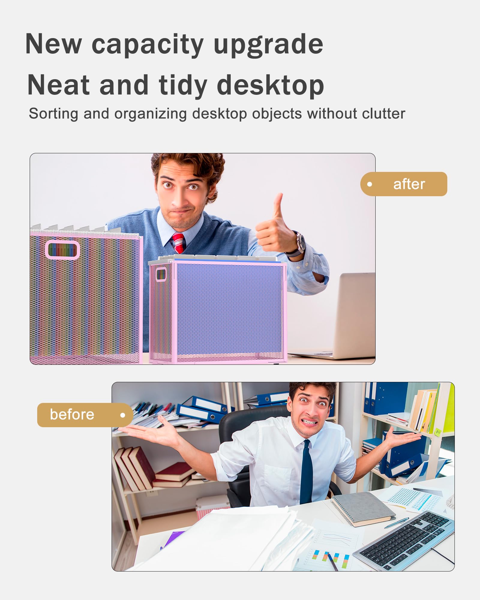 Snapklik.com : Oterri Hanging File Organizer, Metal File Organizer ...