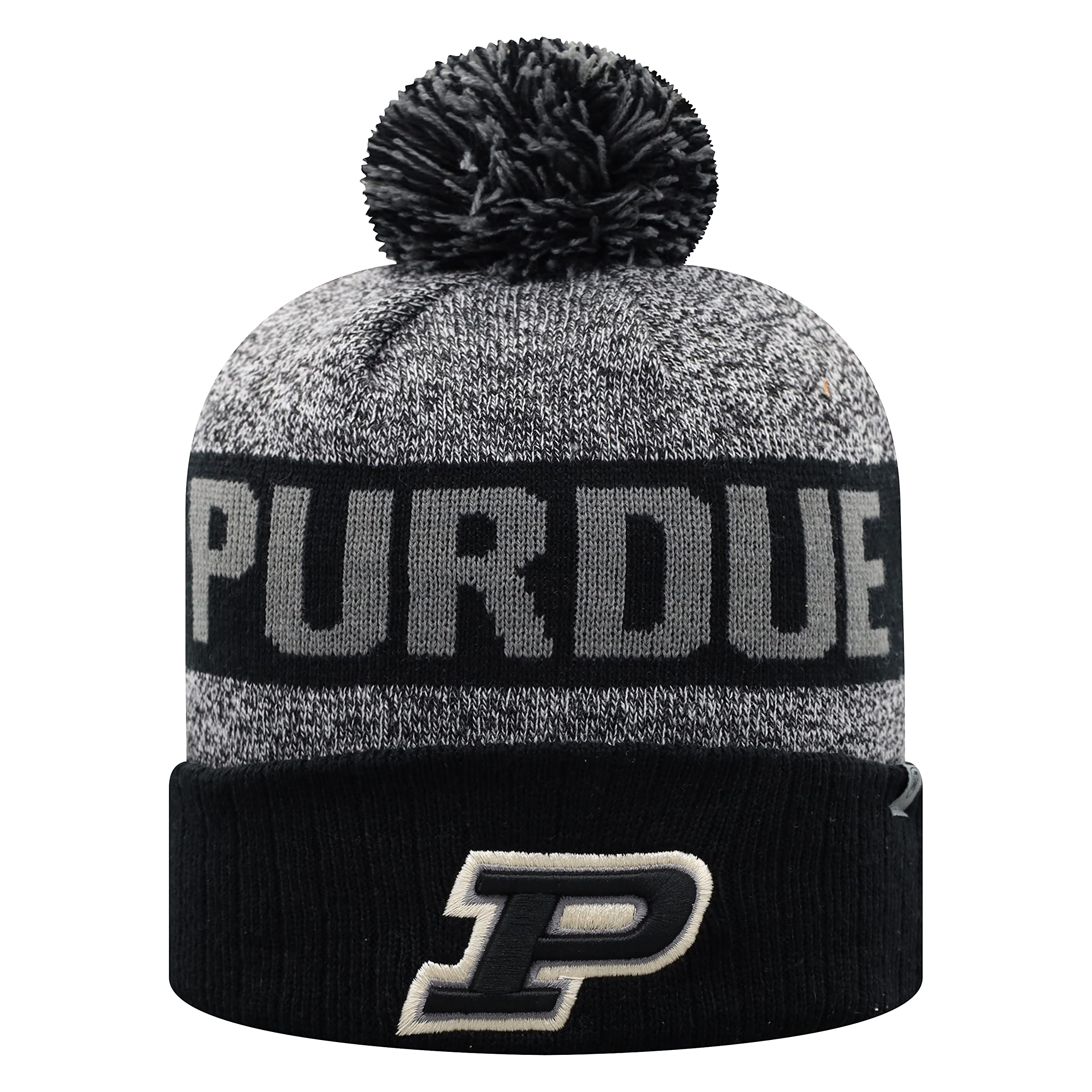 Amazon.com: Top of the World NCAA Arctic Striped Cuffed Knit Pom Beanie ...