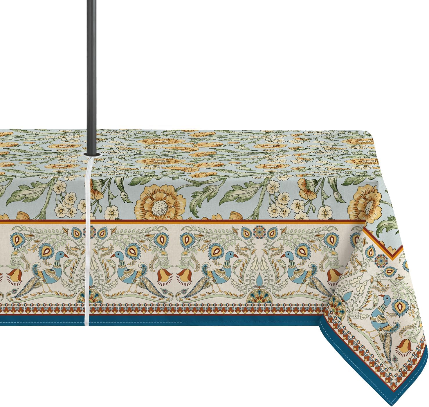 Amazon.com: Horaldaily Rustic Outdoor Tablecloth 60×84 Inch, Floral ...