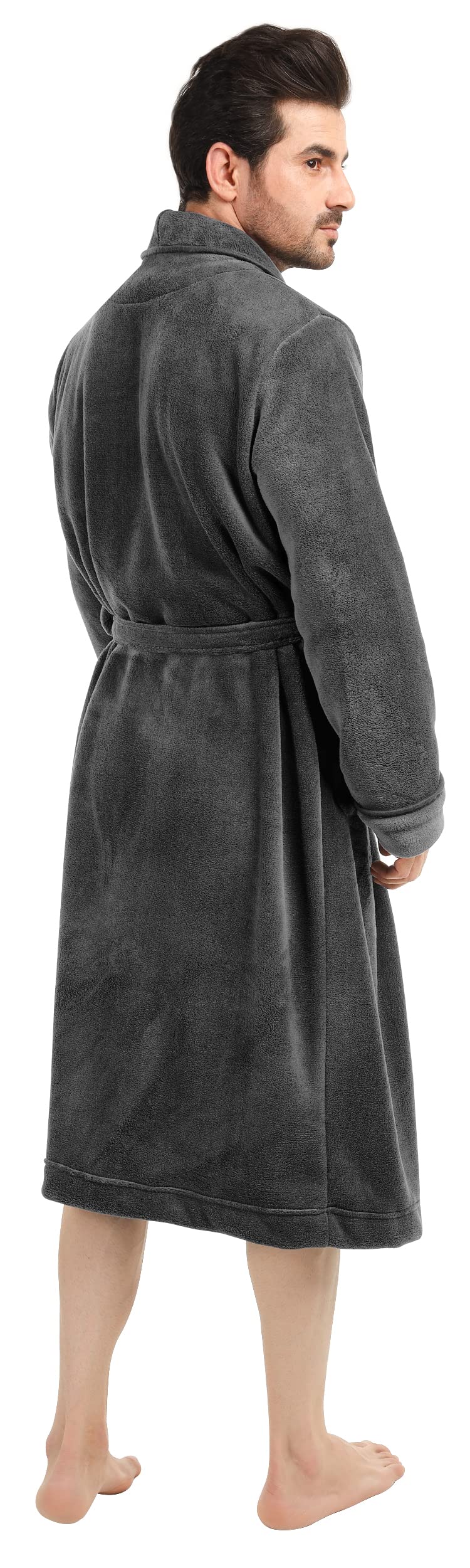 Snapklik.com : NY Threads Luxurious Mens Shawl Collar Fleece Bath Robe ...