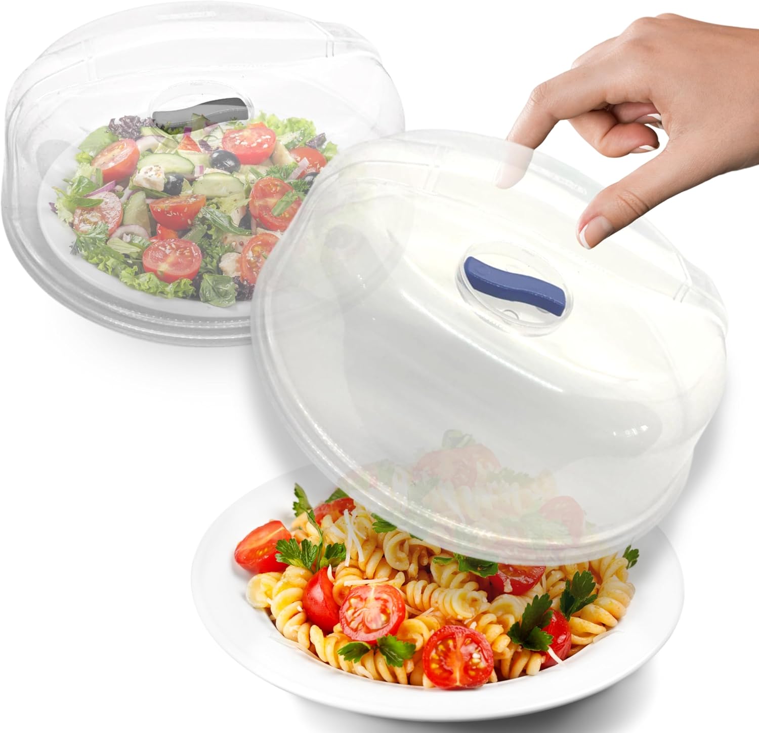 Amazon.com: Pack 2 Microwave cover for food with easy to grip microwave ...
