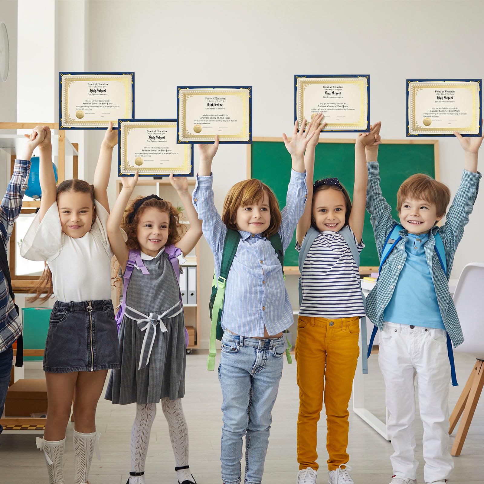Snapklik.com : Fainne 50 Sets Certificate Kit Includes 50 Pcs 9.5 X 12 ...