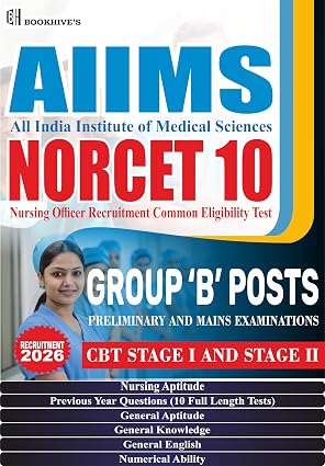 Buy AIIMS NORCET 10 Nursing Officers Recruitment Common Eligibility ...