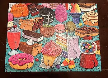 Amazon.com: Ceaco - Brian Cook - Butts on Things - Sweet Cheeks - 500 ...