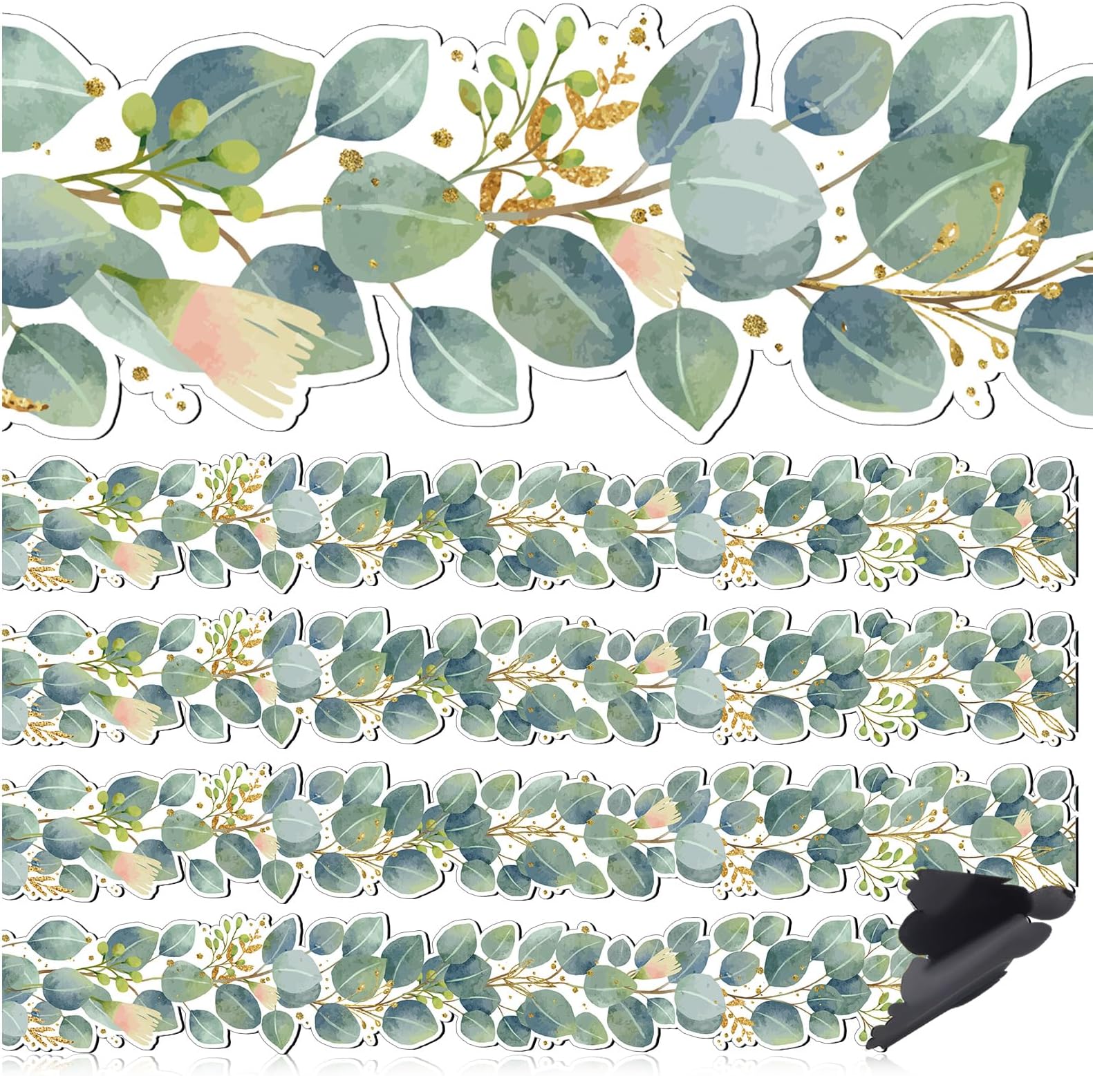 Amazon.com: Umigy 30 Pcs Magnetic Strip Bulletin Board Borders 11.81 x ...