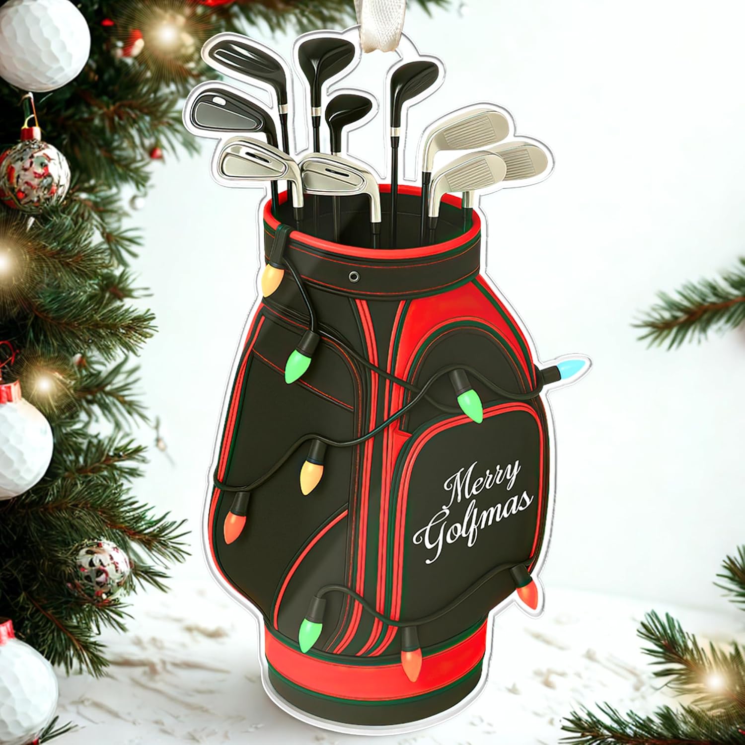 Amazon.com: SUCHAGIFT Golf Ornament - Golf Club Ornaments for Christmas ...
