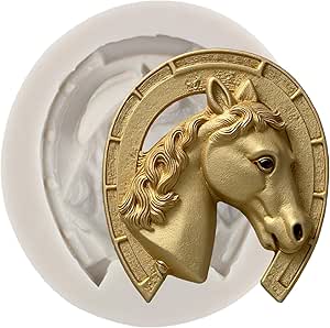 Amazon.com: YANQINMS Horse Silicone Molds Horseshoe Hoof Fondant Molds ...