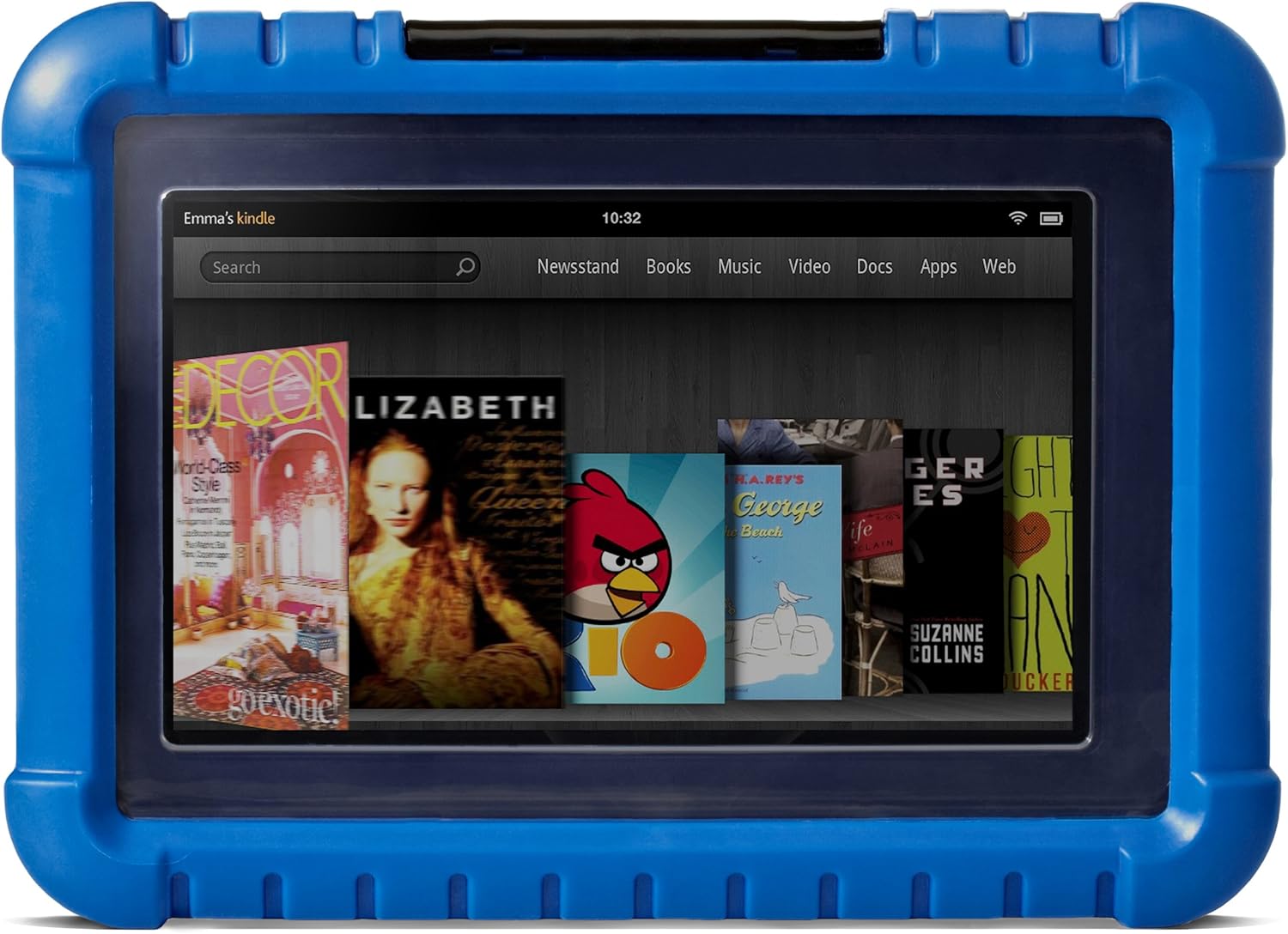 Amazon.com: Fisher-Price Kid-Tough Apptivity Case for Kindle Fire, Blue ...