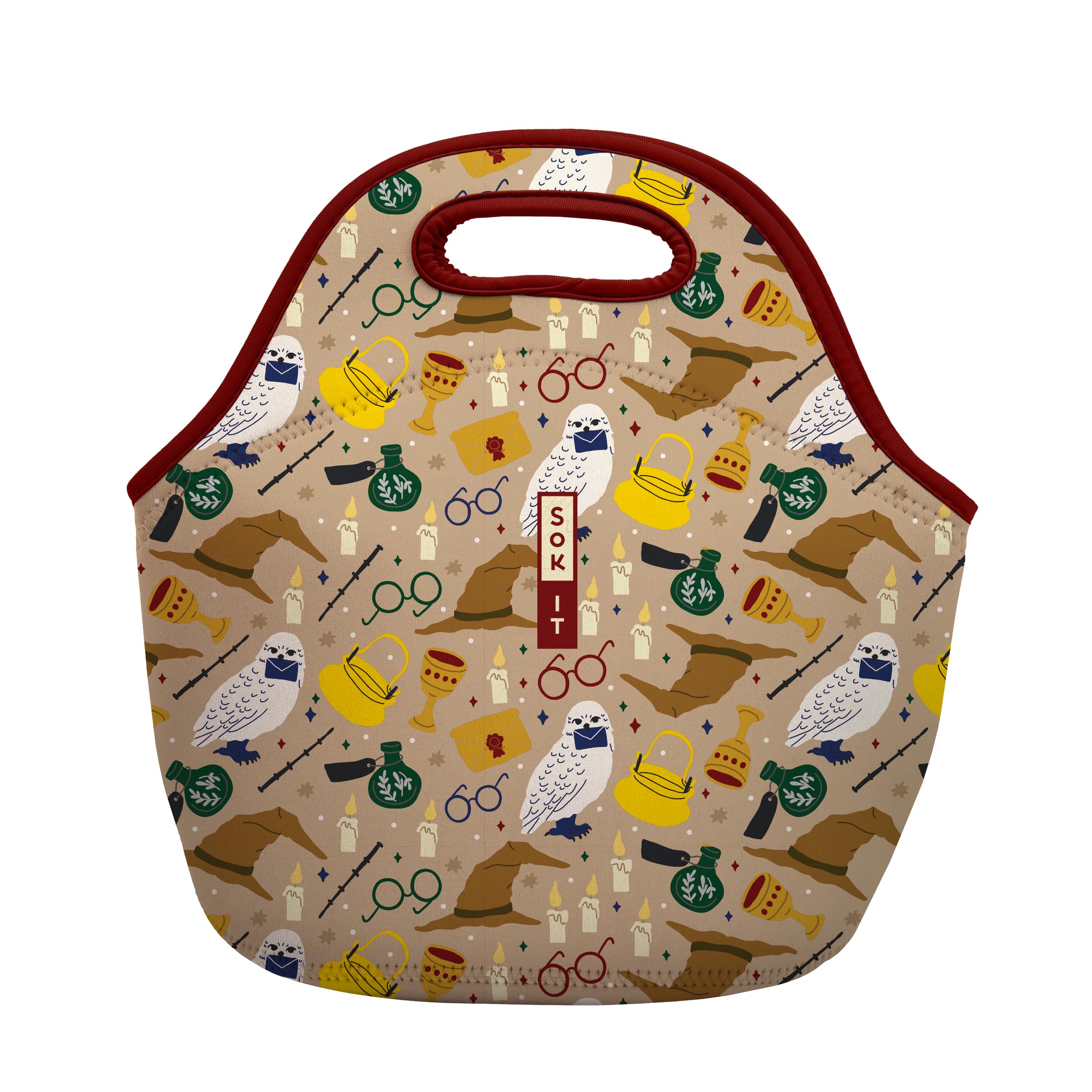 Amazon.com: Sok It Lunch Tote Zippered Bag Insulated Neoprene Caddy ...