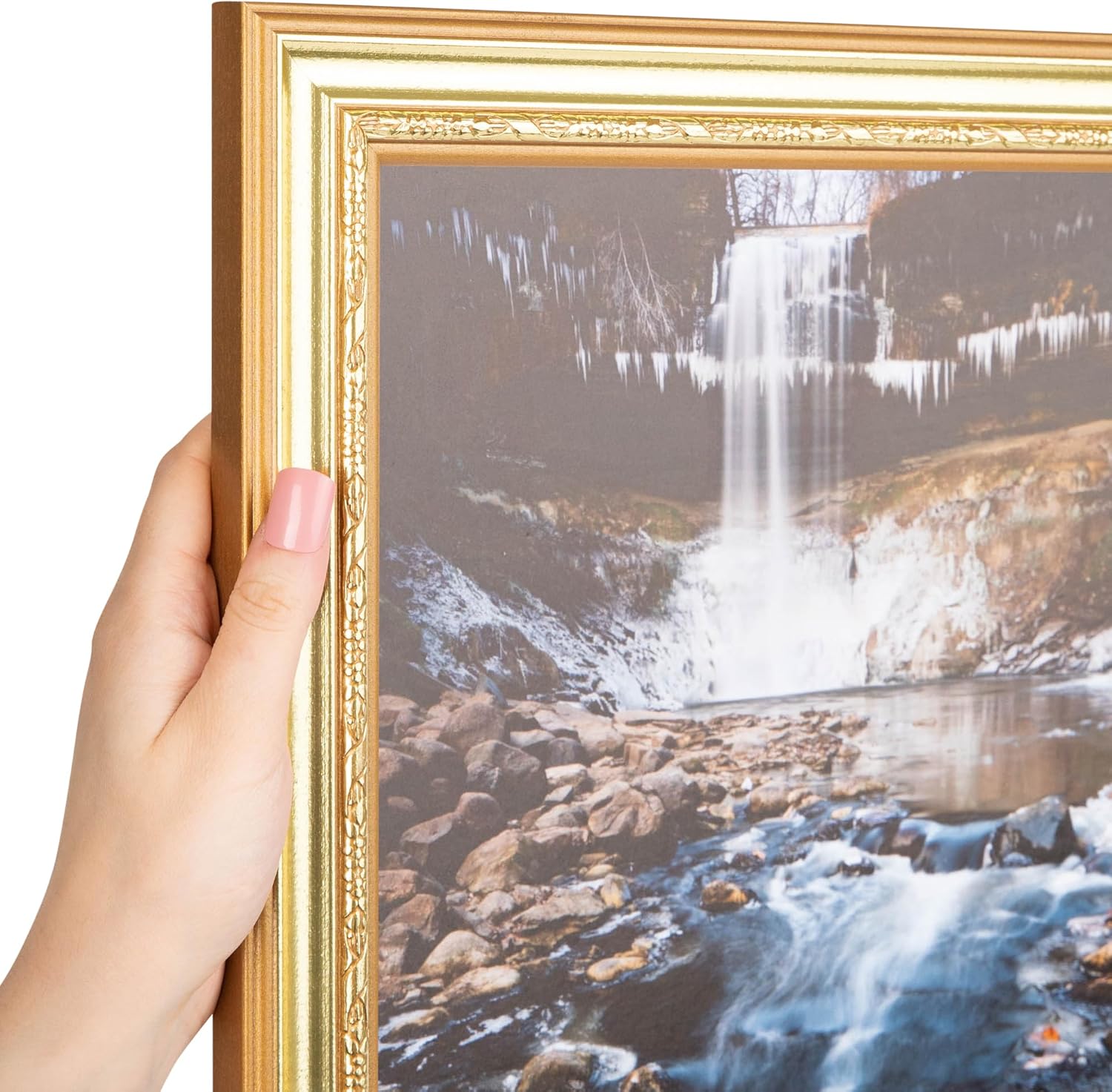 Amazon.com - ArtToFrames 20x20 inch Gold Speckeled Wood Picture Frame ...