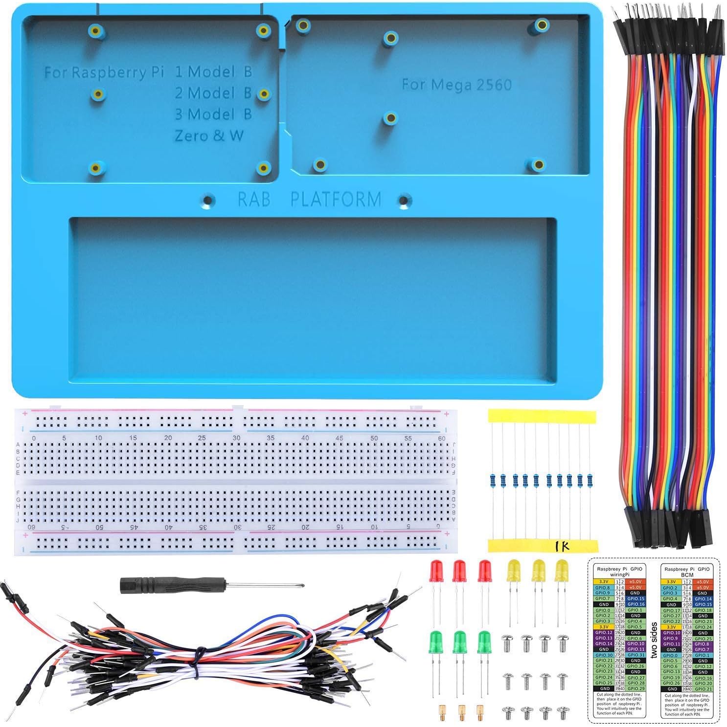 Raspberry Pi RAB Holder Breadboard Kit : Amazon.co.uk: Computers & Accessories