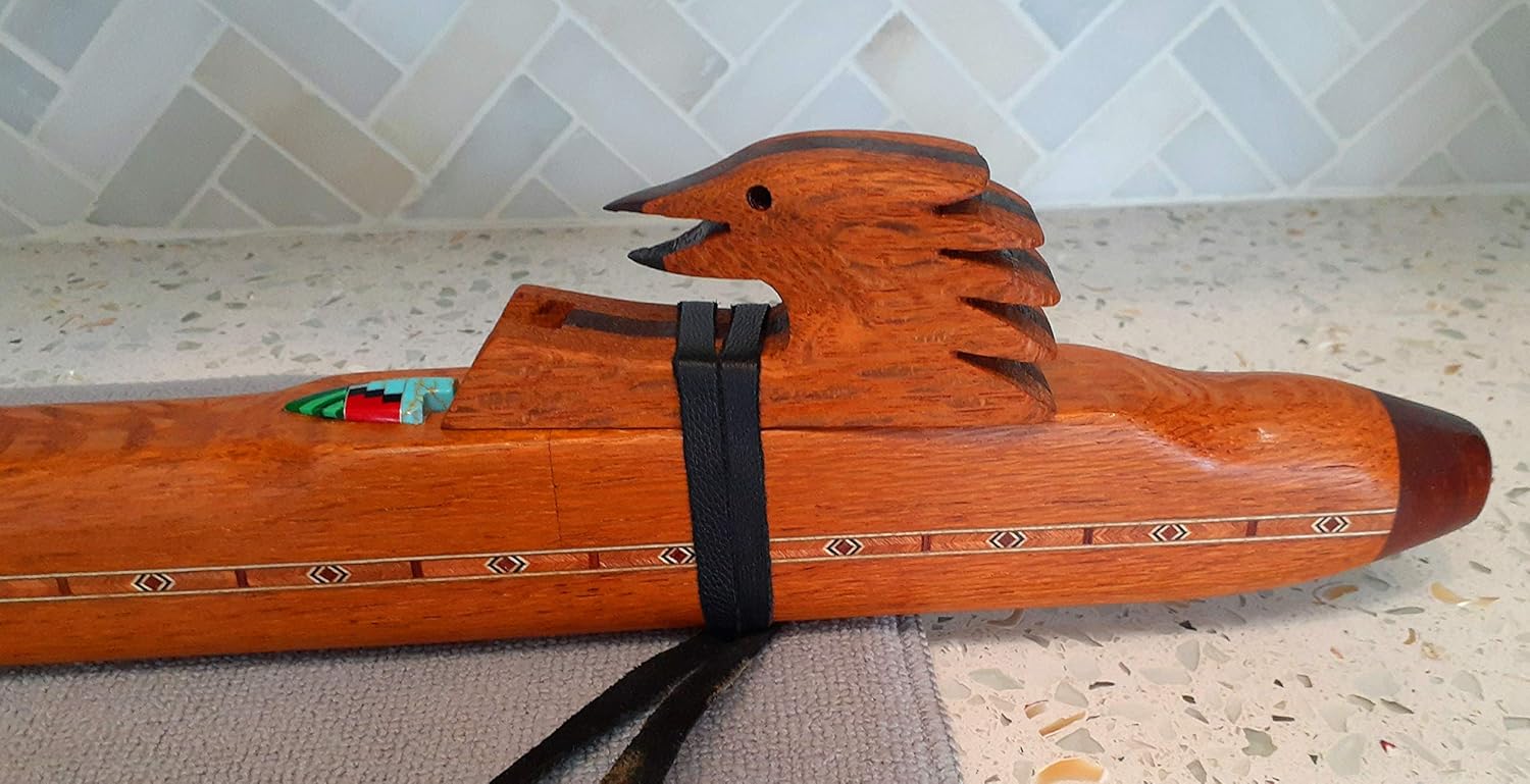 Buy Native American Flute - Flamed Lace Wood - Key of Low B - Bass ...
