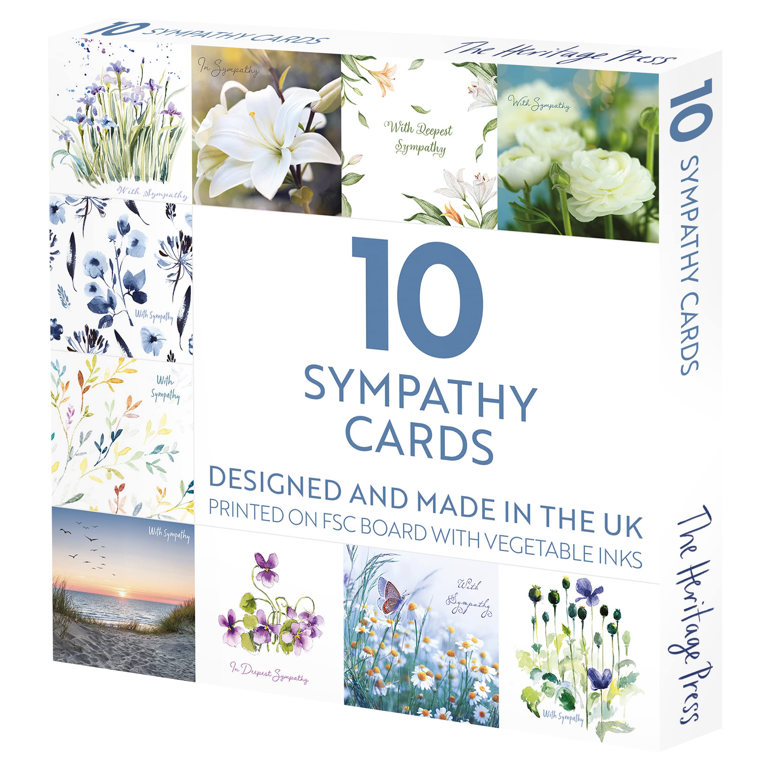 The Heritage Press 10 Sympathy Cards Multipack Of 10 Condolence ...
