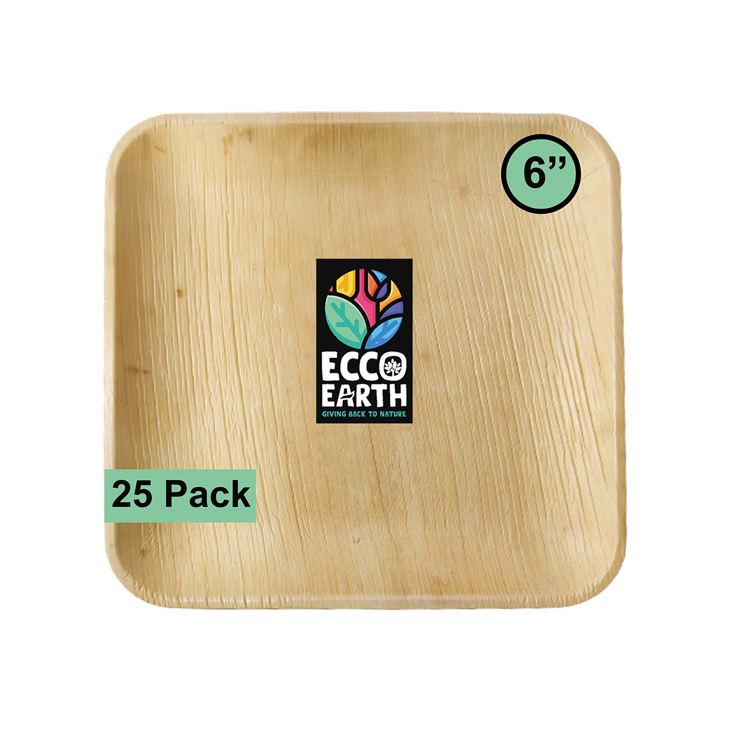Buy 6 Inch Square Areca Palm Leaf Disposable Plates Appetizer Or Dessert Plates Heavy Duty buy-6-inch-square-areca-palm-leaf-disposable-plates-appetizer-or-dessert-plates-heavy-duty