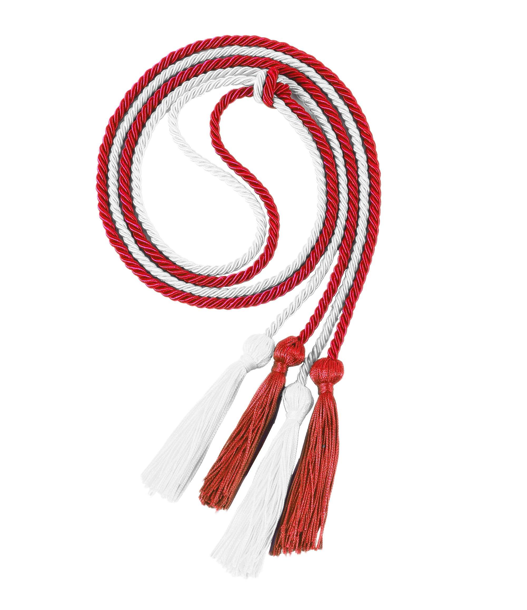 Amazon.com: UIALECG Double Graduation Honor Cords - Red and White,68" Long