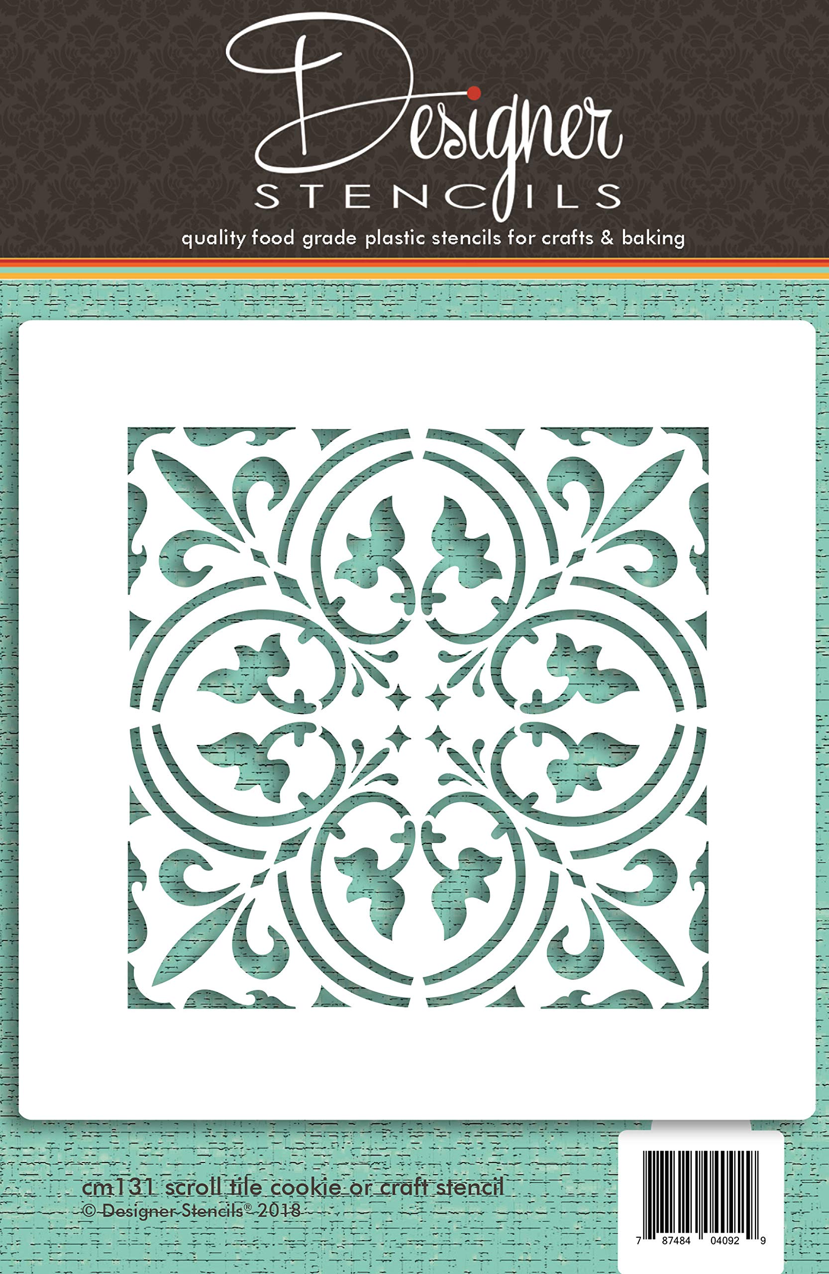 Scroll Design Stencils
