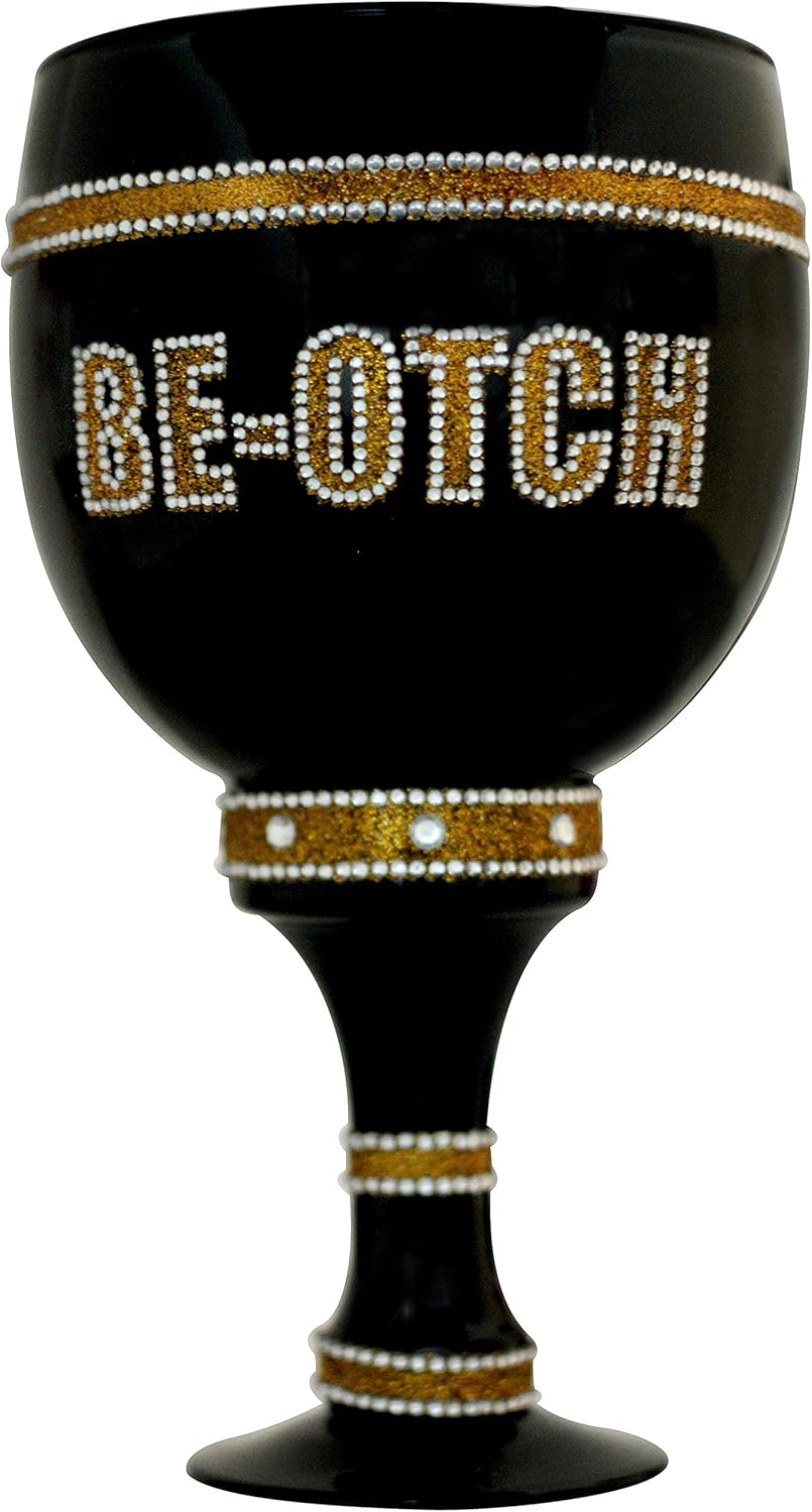 Amazon.com : Royale Pimp "BEOTCH Licensed Bling Pimp Cup Stein Black ...
