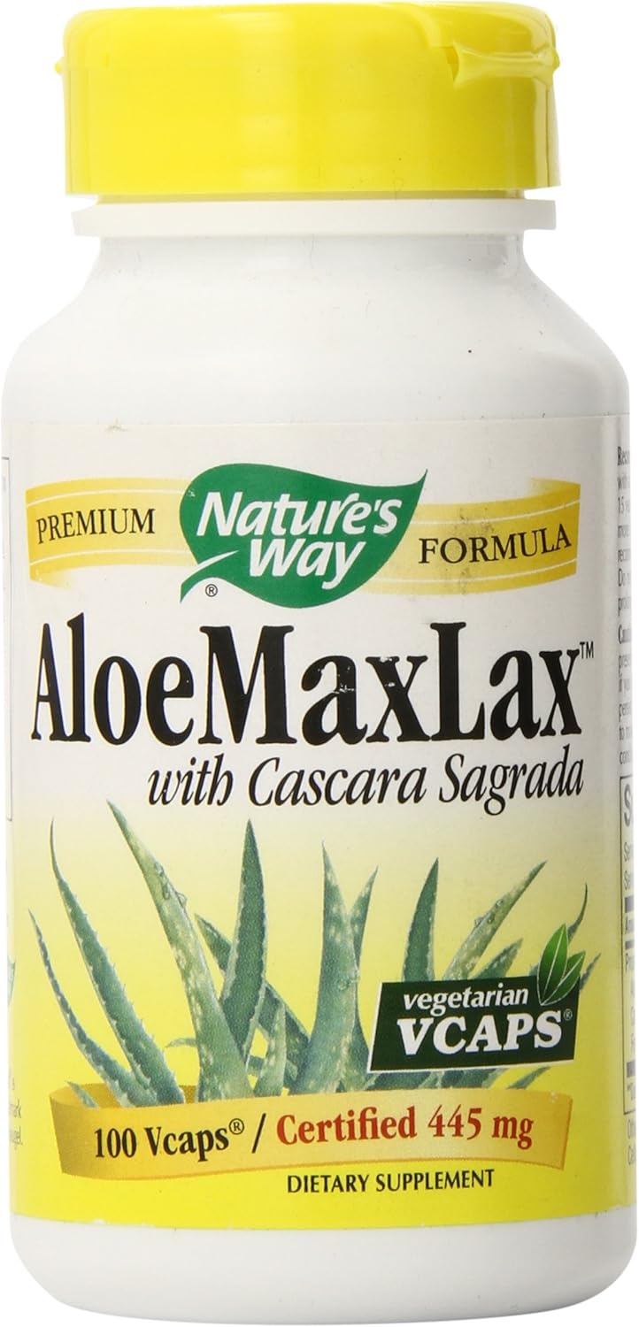 Amazon.com: Nature's Way Aloemaxlax With Cascara Sagrada Vegetarian ...