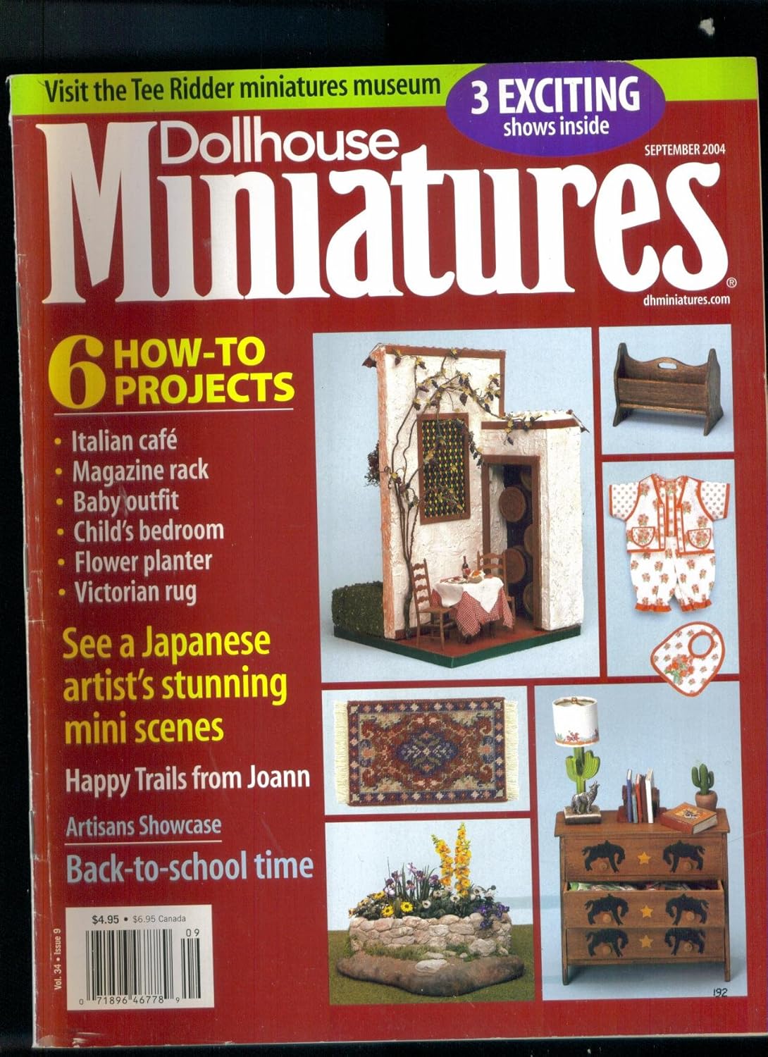 Dollhouse Miniatures. Single Issue Magazine. September 2004. Tee Ridder ...