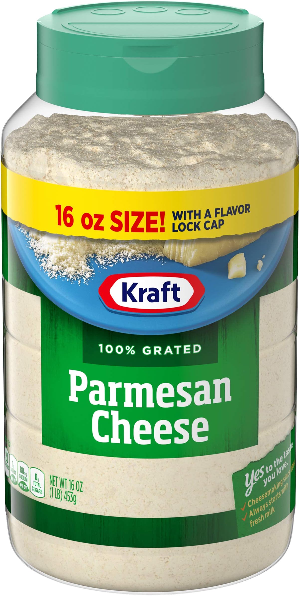 Amazon.com: Kraft 100% Grated Parmesan Cheese Shaker (16 oz Bottles ...