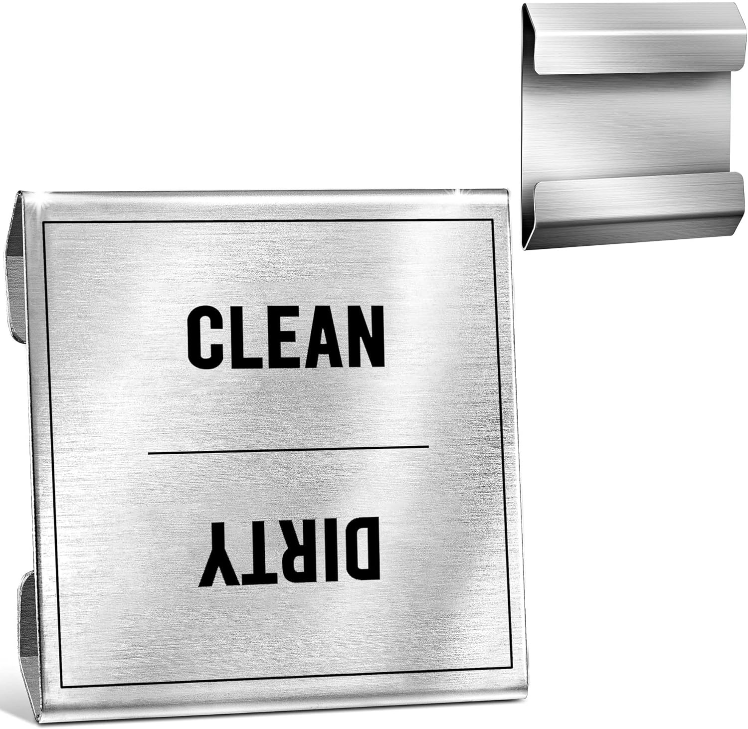 Amazon.com: Modern Design Dishwasher Clean Dirty Sign Stainless Steel ...