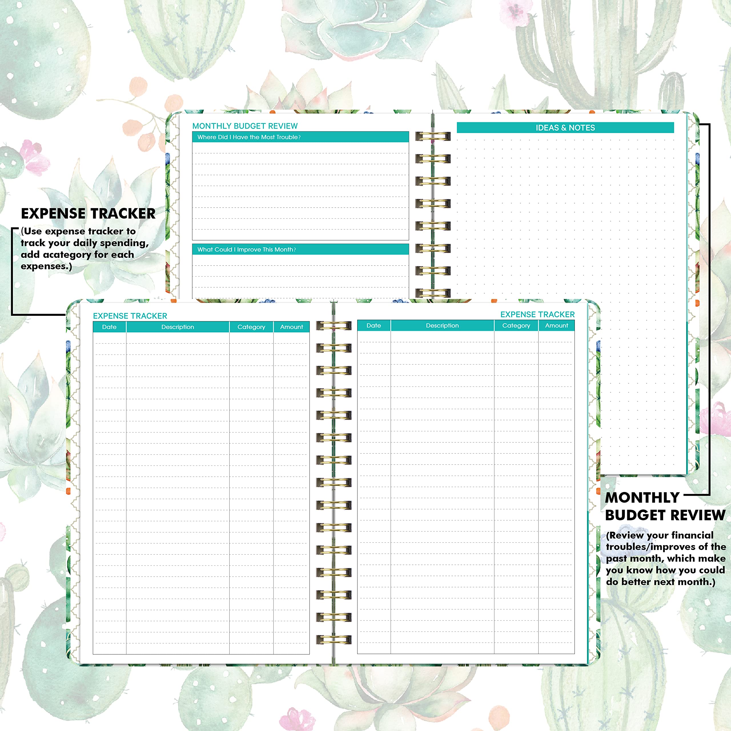 Snapklik.com : Budget Planner - Budget Book 5.8" X 8.3", 12 Months ...