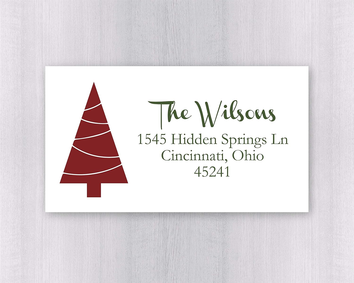 Amazon.com: 40ct - Christmas Address Labels, Christmas Tree Return ...