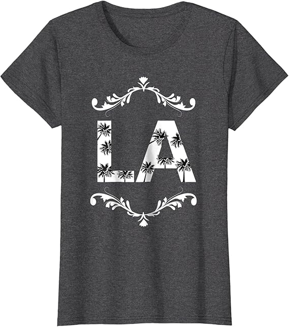 Amazon.com: Womens Los Angeles LA Palm Tree T-Shirt / Tee: Clothing