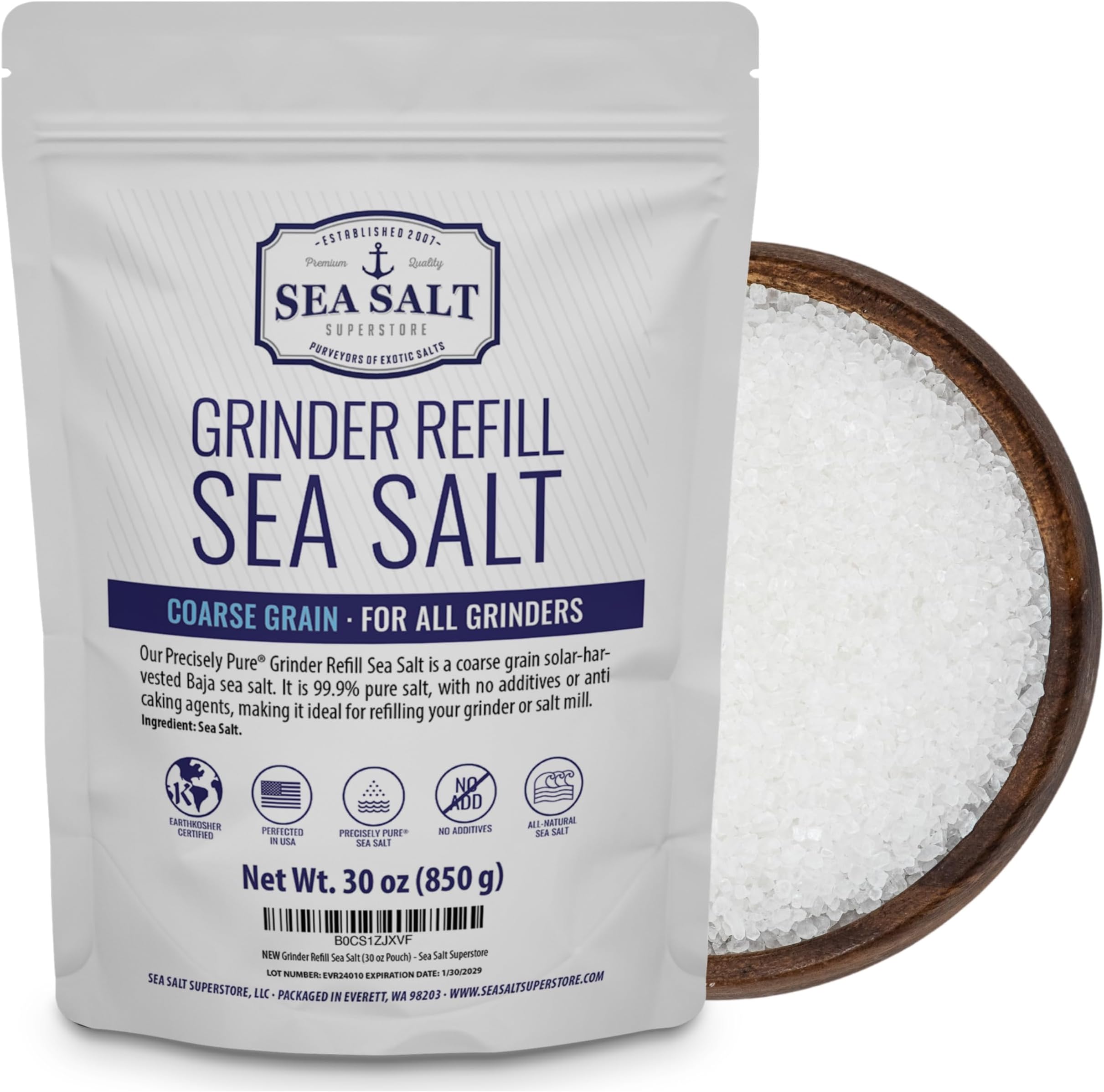 Amazon.com : Morton Sea Salt Refill for Grinder, 9 Ounce (Pack of 6 ...