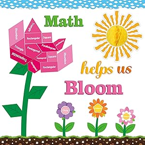 Amazon.com: BeYumi Math Classroom Bulletin Board - 58Pcs Back to School ...