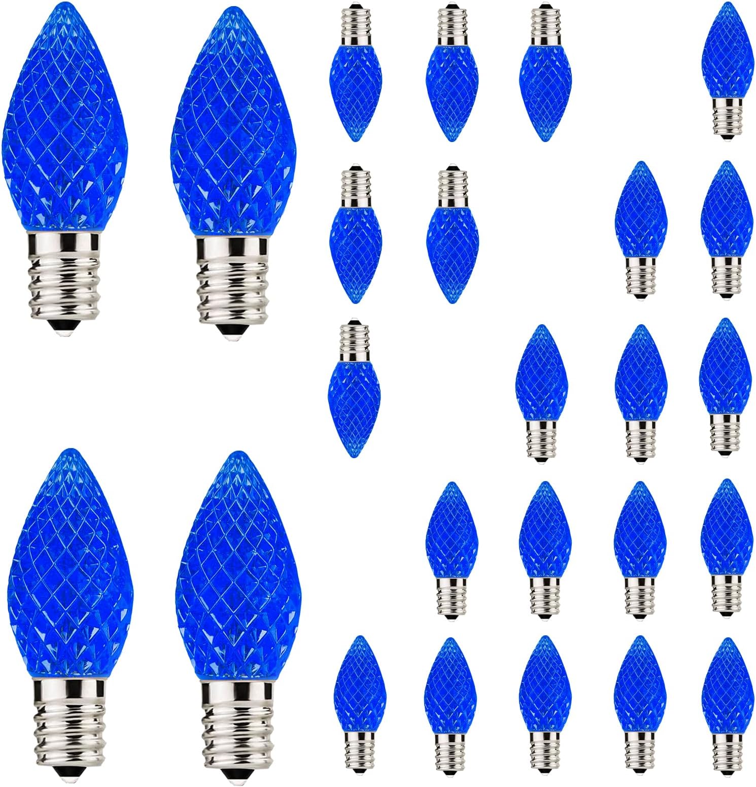 Meconard C7 Led Replacement Christmas Light Bulb, 25 Pack C7 ...