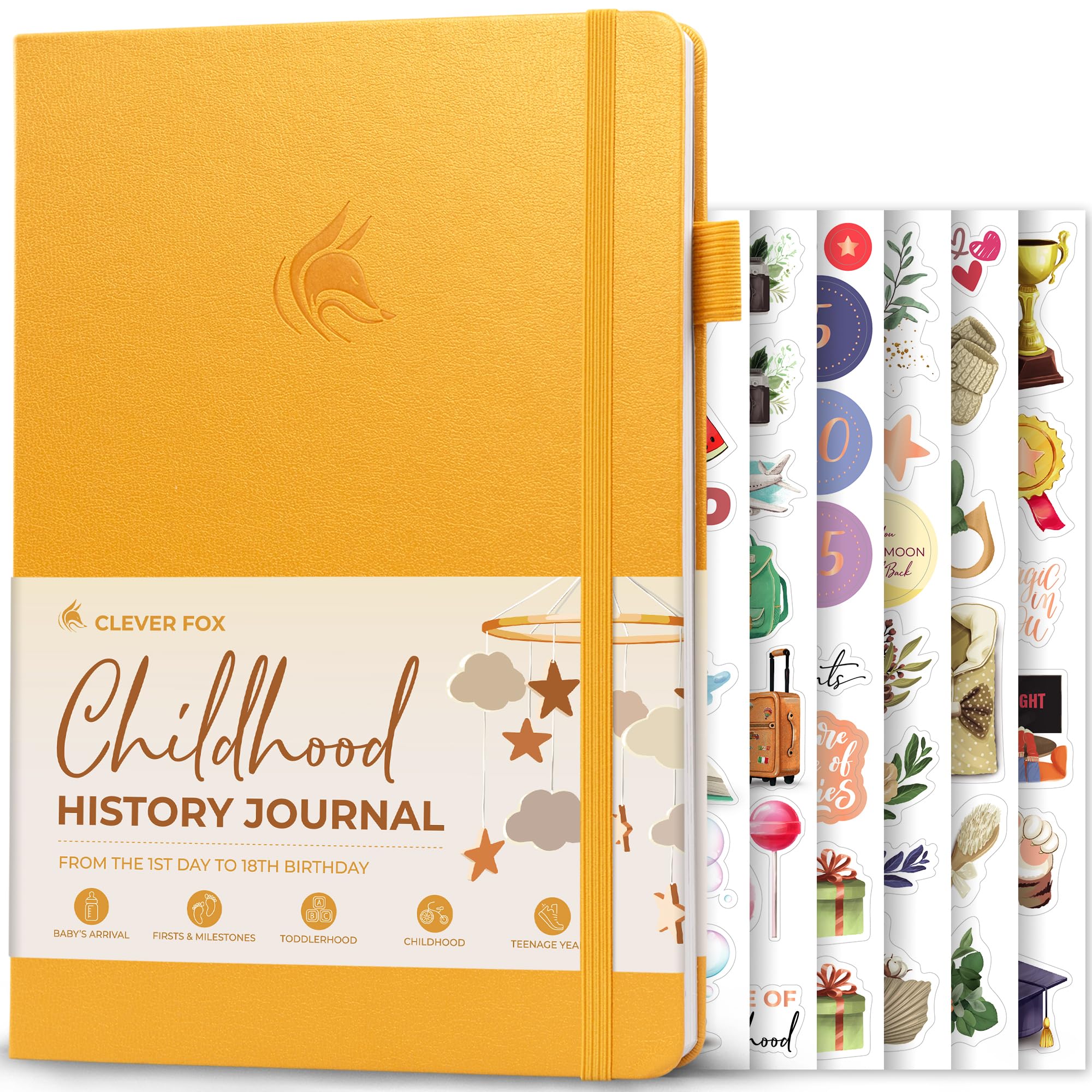 Amazon.com : Clever Fox Childhood Memory Journal – Baby, Child & School ...