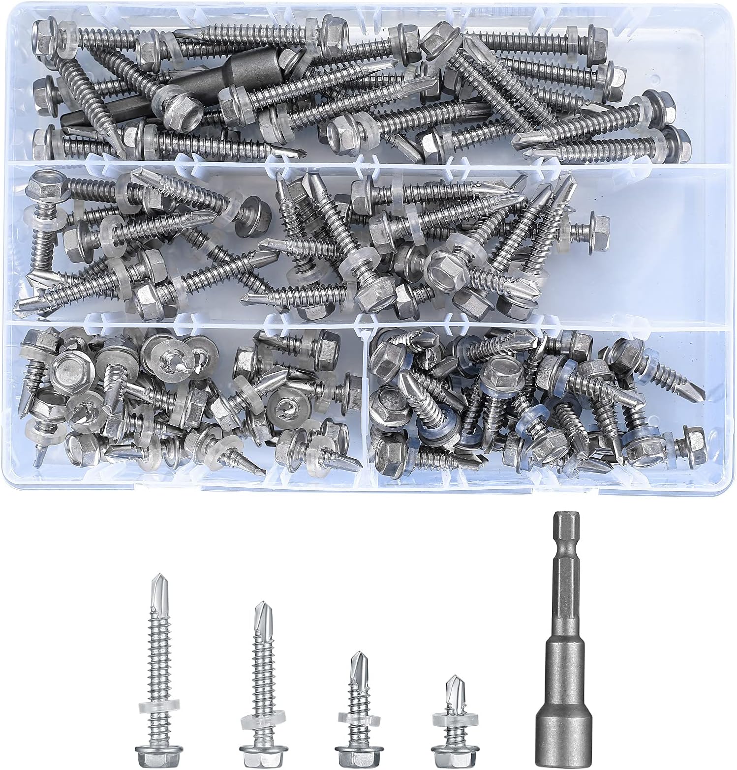 TechFast Heavy Duty Sheet to Steel Roofing Screws | 5.5 x 38mm ...