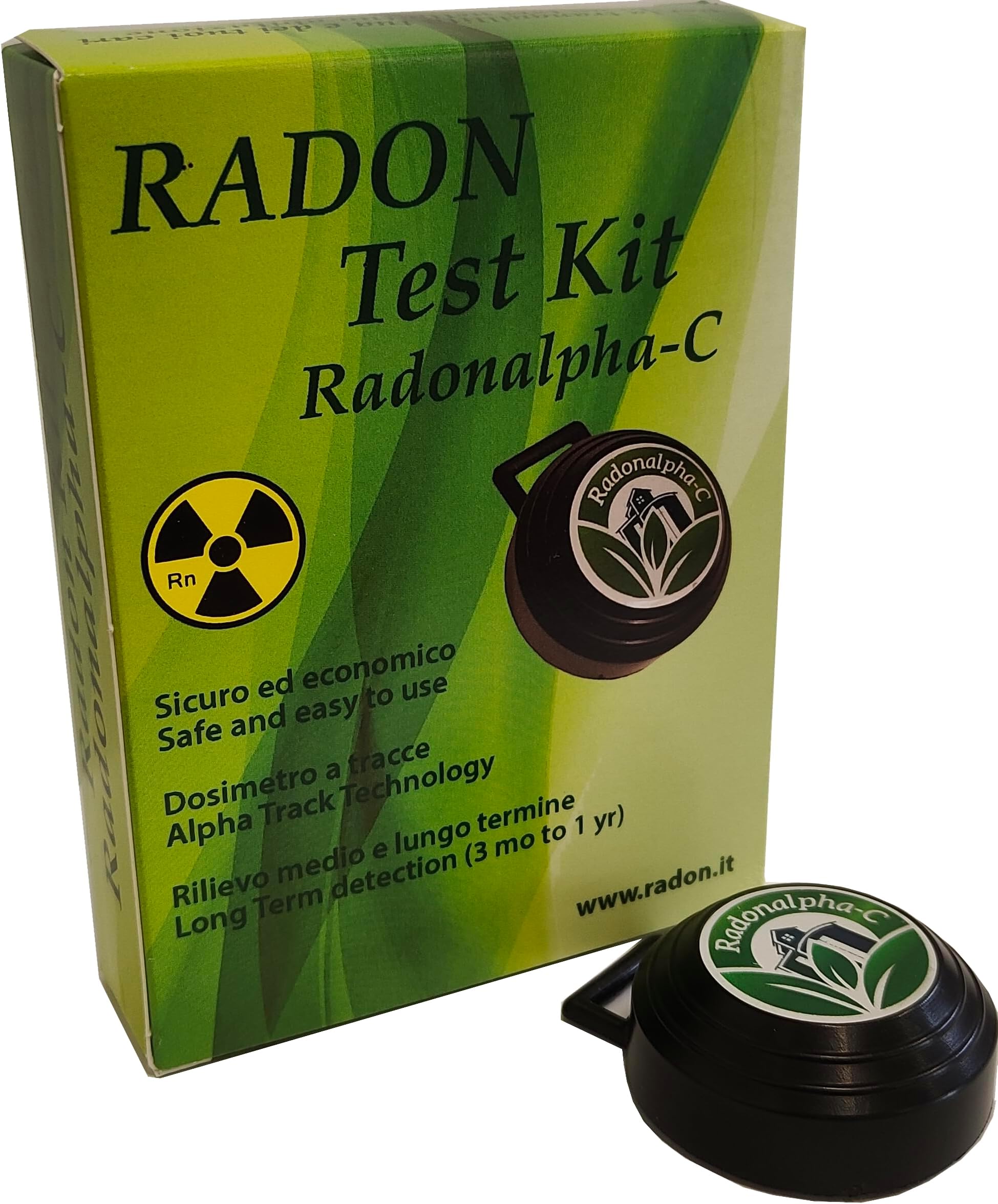 Niton srl GAS RADON TEST KIT per la casa - FIDOtrack (1 RILEVATORE CR ...