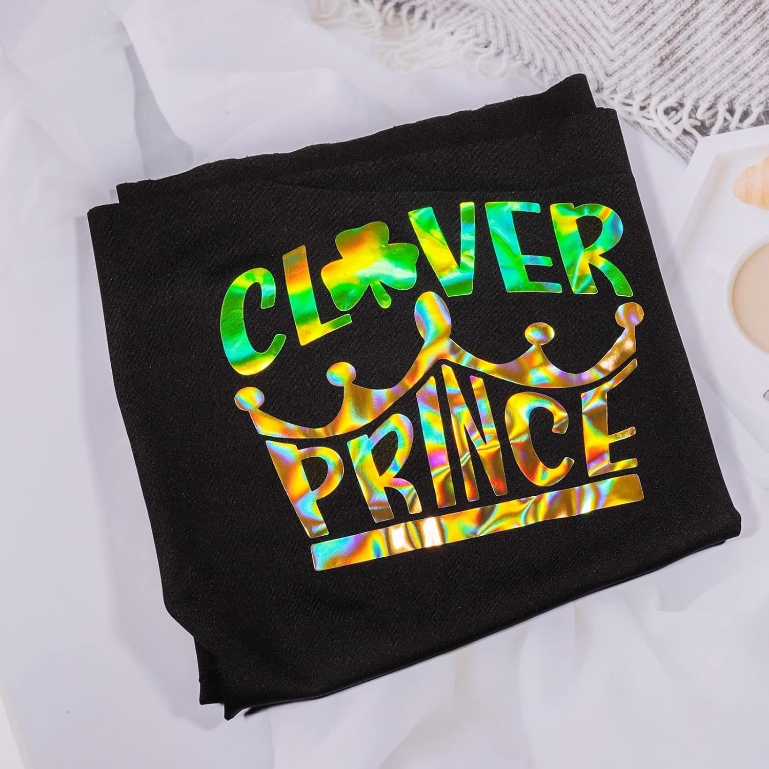 GIRAFVINYL Vinilo holográfico de transferencia de calor de 12 pulgadas ...