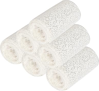Amazon.com: Plaster Paris Bandage 6 Rolls Plaster Cast Bandages Skin ...