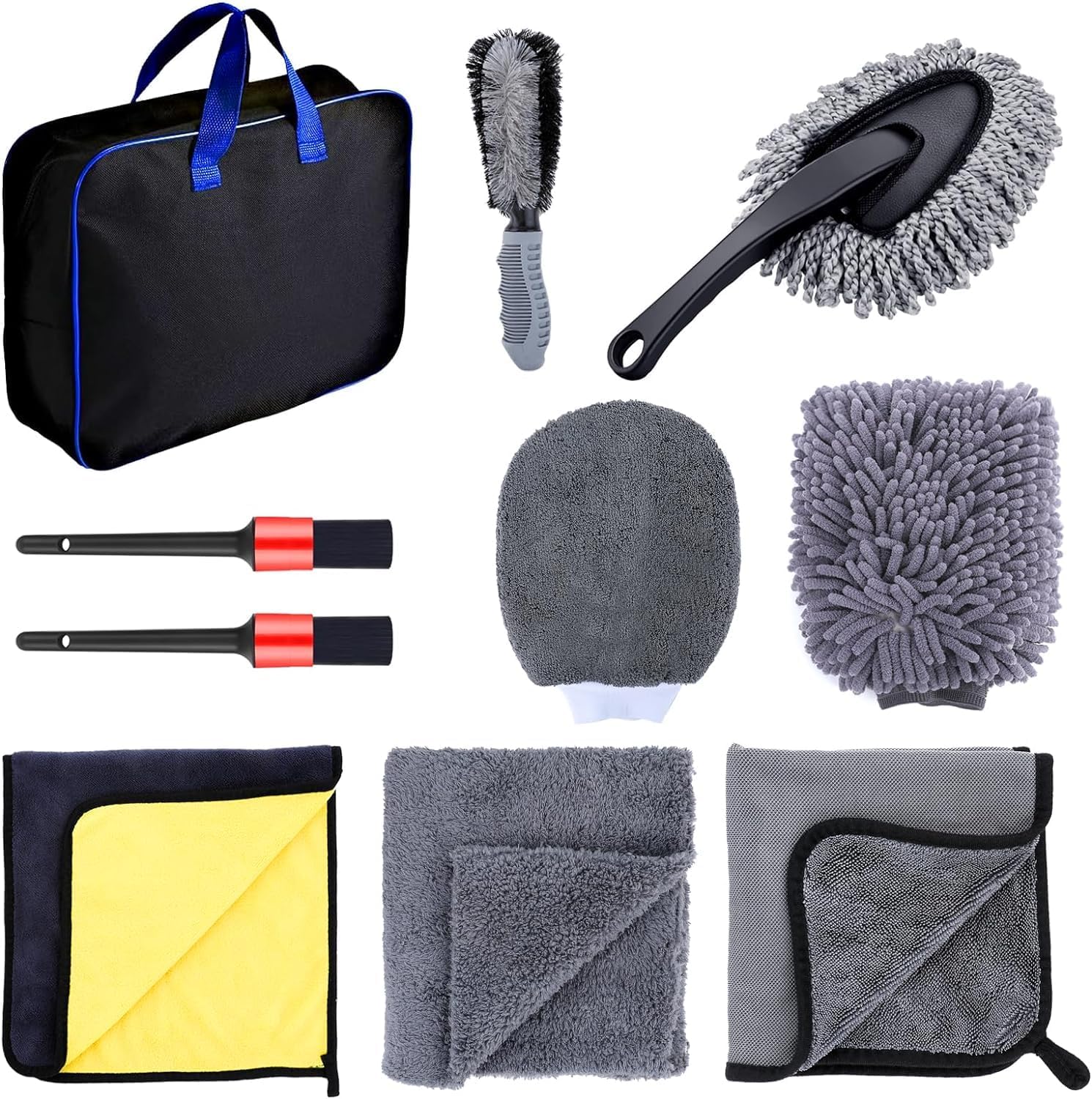 Amazon.com: Winshall Car Wash Tool Car Cleaning Kit with Bag ...