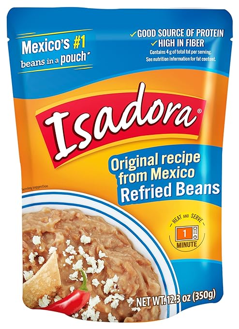 Amazon.com : Isadora Original Refried Beans 12.3 oz (Pack of 1 ...