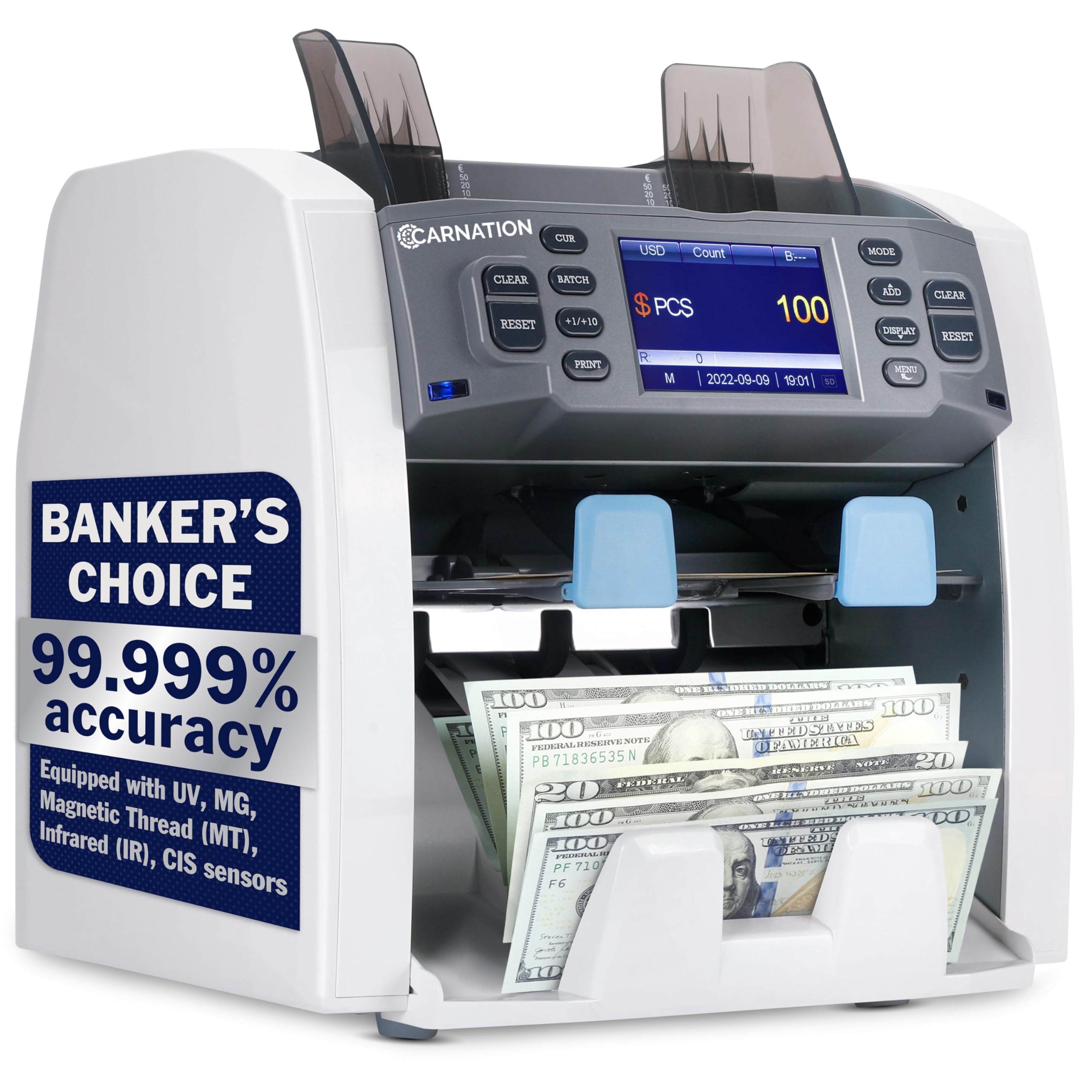 Carnation Multi Currency Bill Counter And Sorter With Counterfeit ...