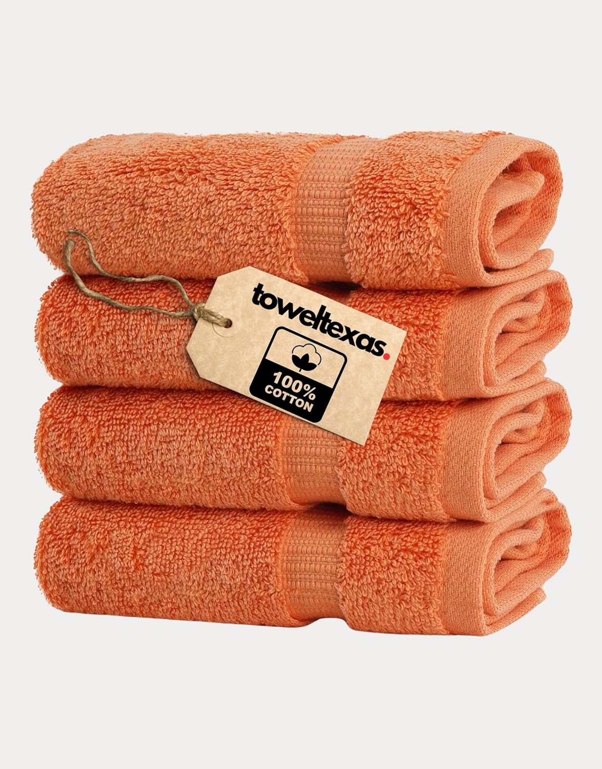 Amazon.com: 4 Piece Wash Cloths Towel Set – Soft and Absorbent Cotton ...