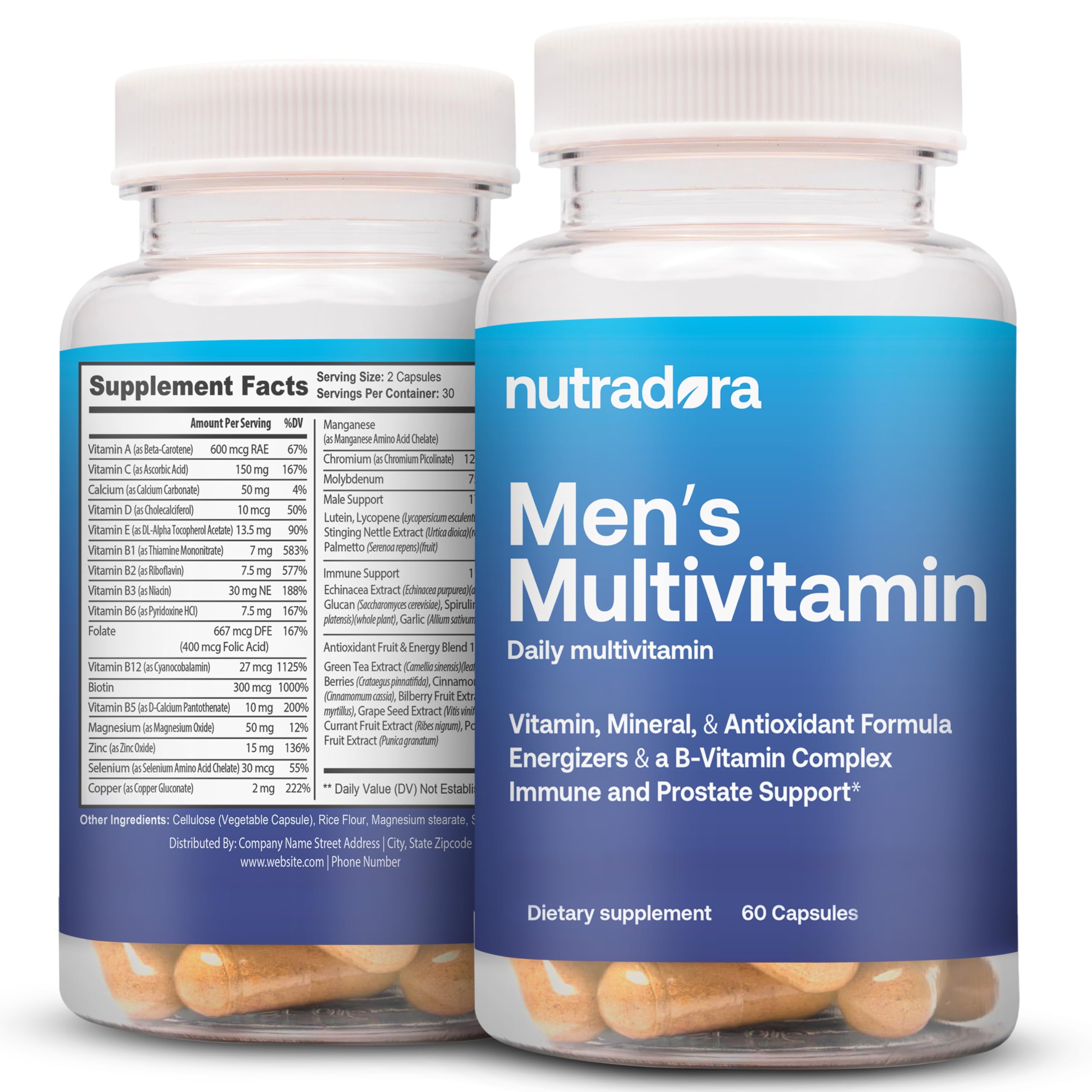 Snapklik.com : Nutradora Multivitamin For Men - Daily Mens ...