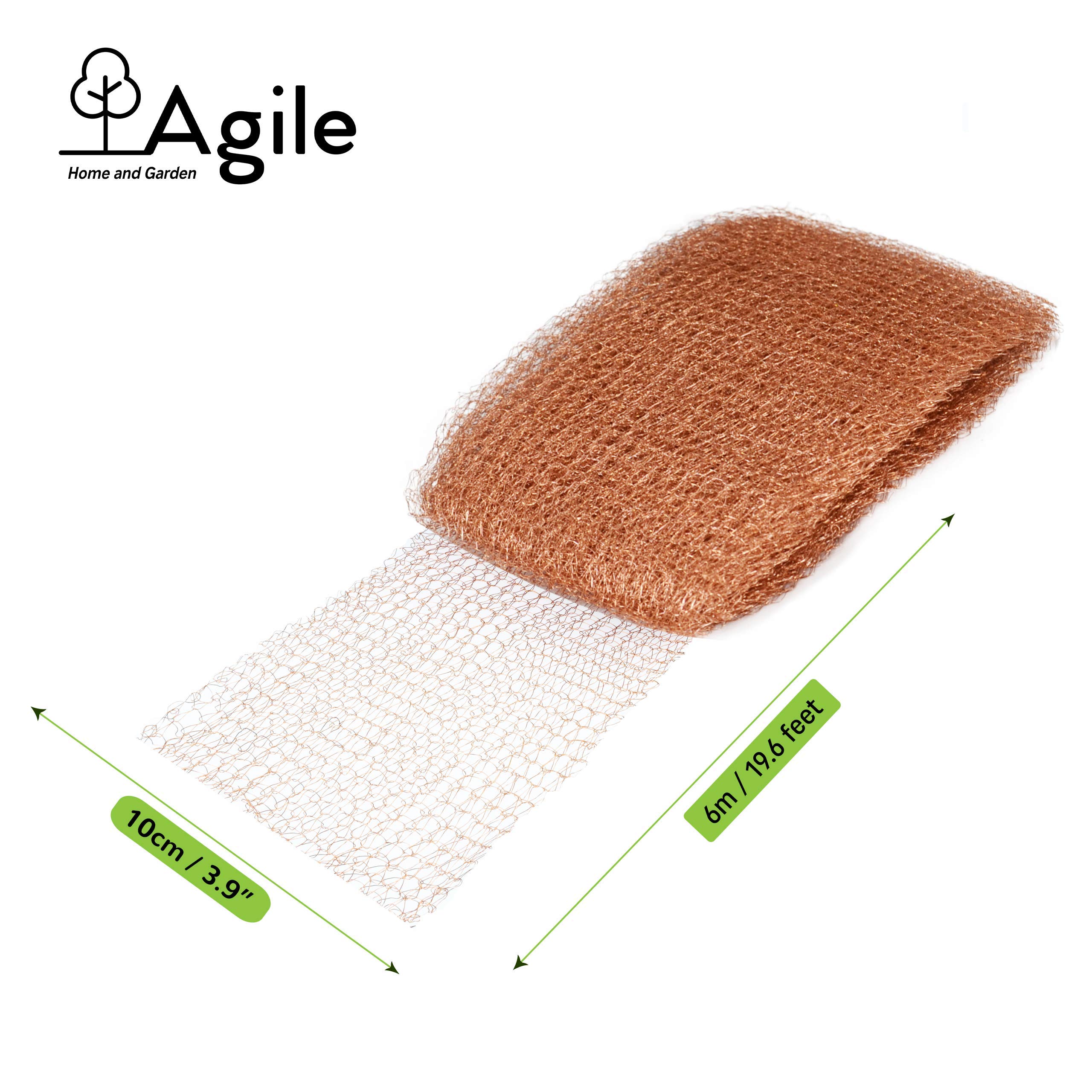 Buy Agile Copper Mesh Snail and Slug Repellent -6m/20ft- Rodent Mesh ...