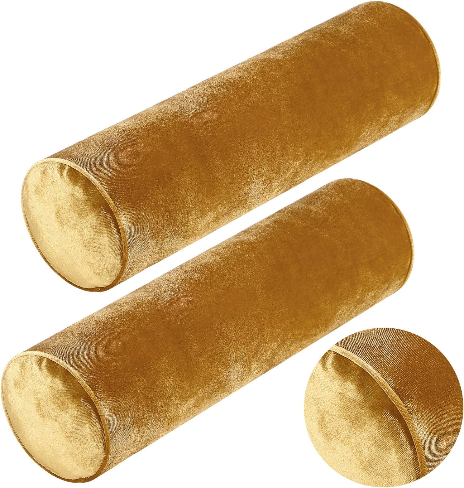 Amazon.com: Qinyoung Luxury Velvet Round Pillowcase 4 x 17 Inches ...