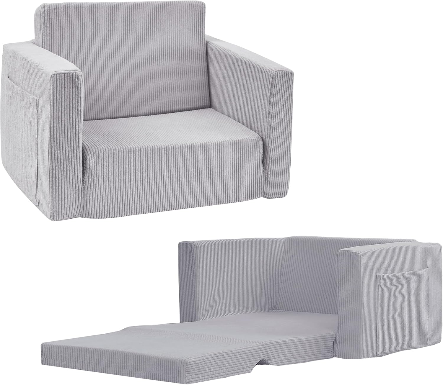 Amazon.com: GURXIEN Kids Folding Sofa Chair Couch Foam Filled Lounge ...