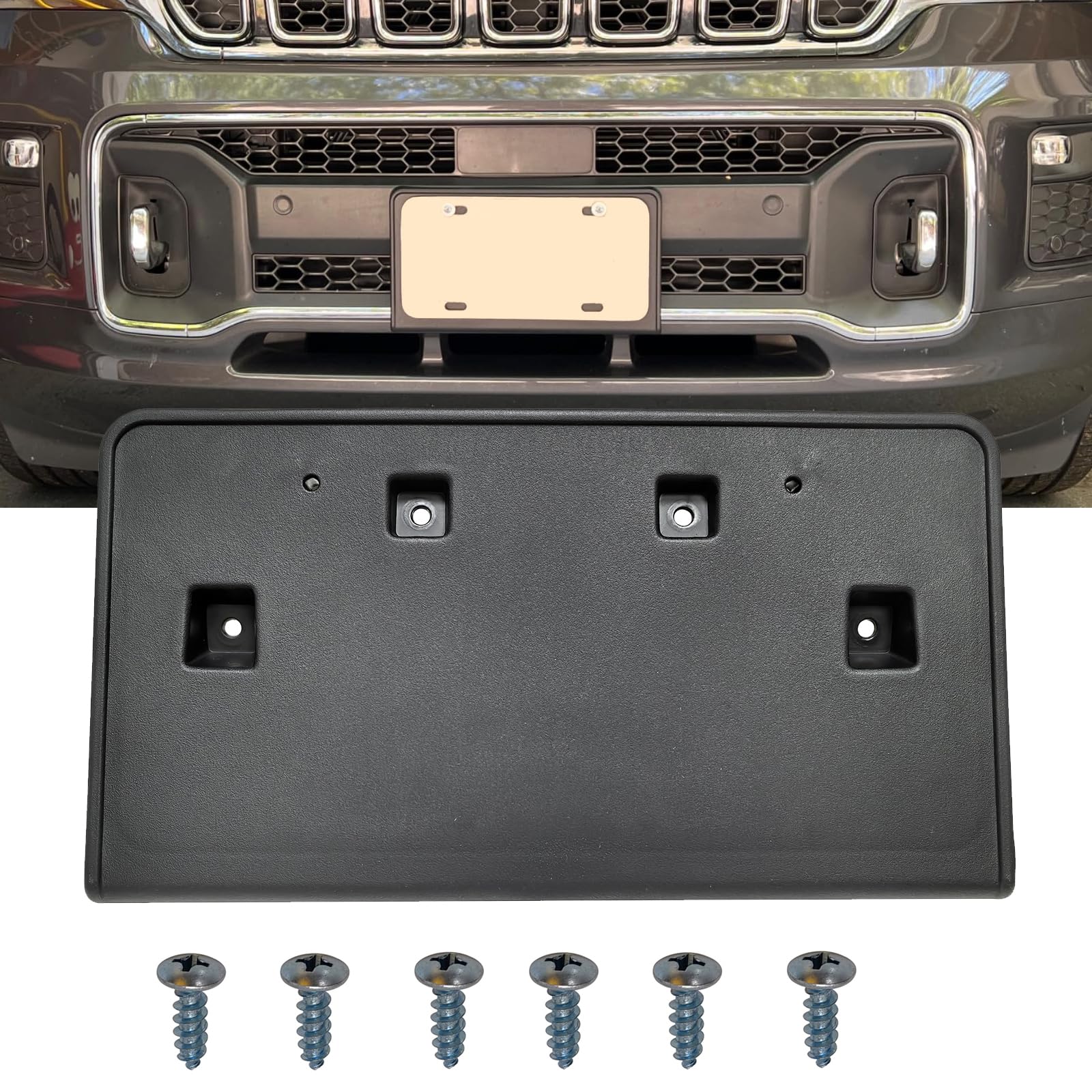Snapklik.com : Front Bumper License Plate Frame Bracket Tag Holder Fits ...