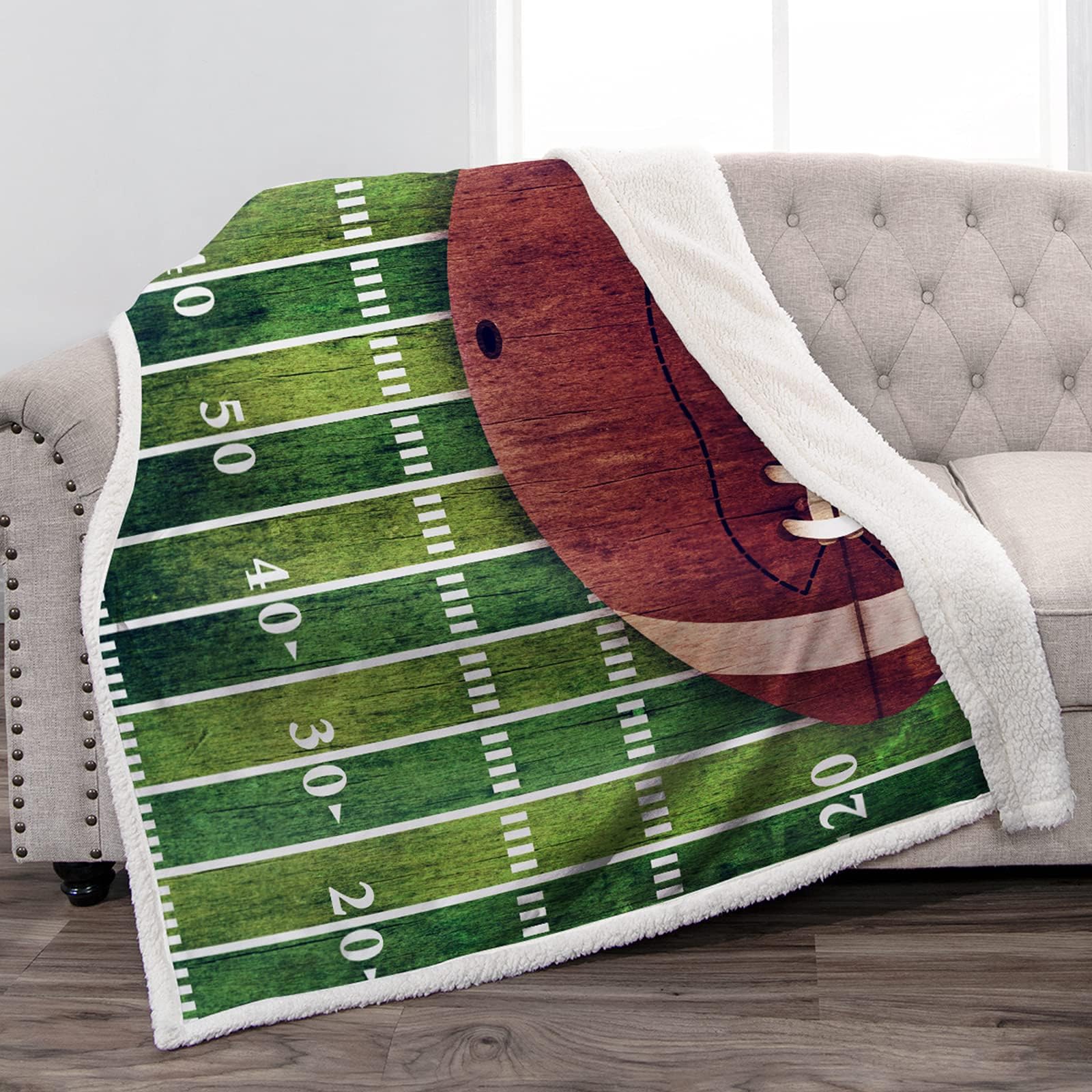 Amazon.com: FOCO NFL Ultimate Football Fan All Team Logo Sherpa Blanket ...